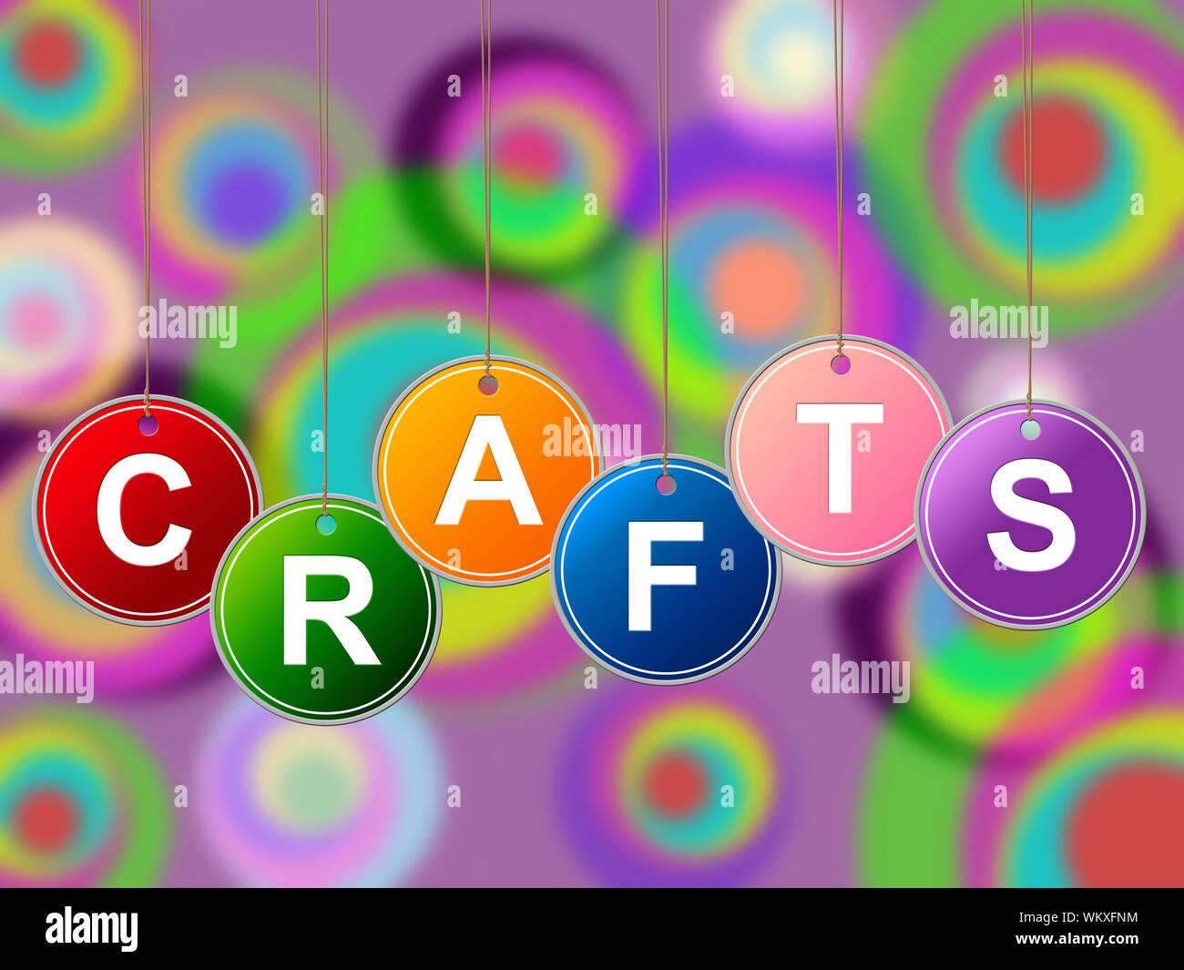 Craft Crafts Showing Artistic Design And Draw Stock Photo - Alamy