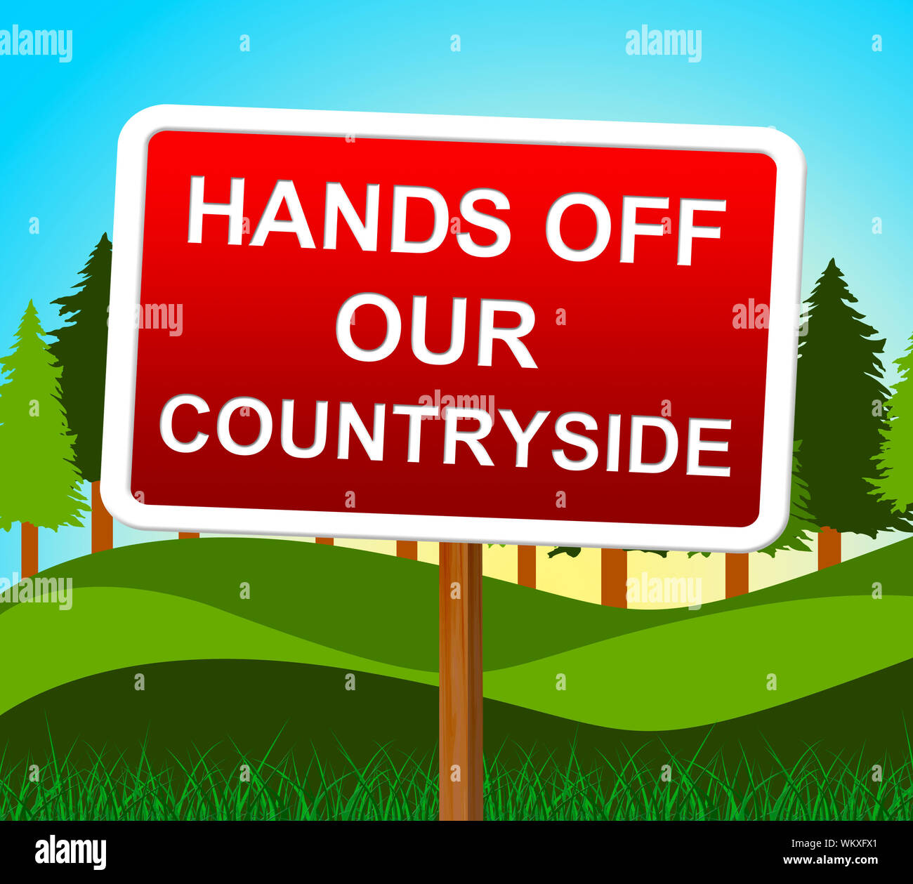 Hands off countryside hi-res stock photography and images - Alamy