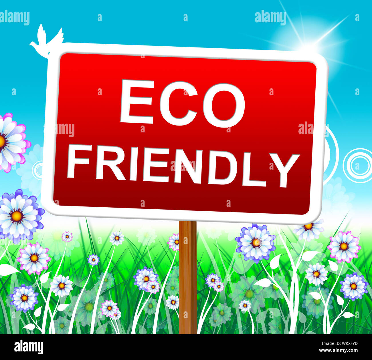 Eco Friendly Showing Natural Conservation And Environment Stock Photo ...