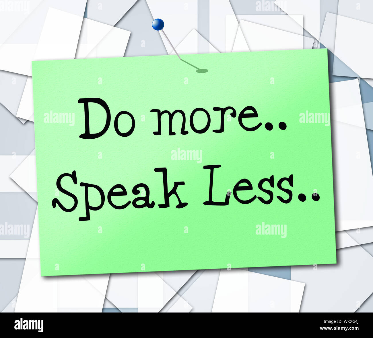 Speak less hi-res stock photography and images - Alamy