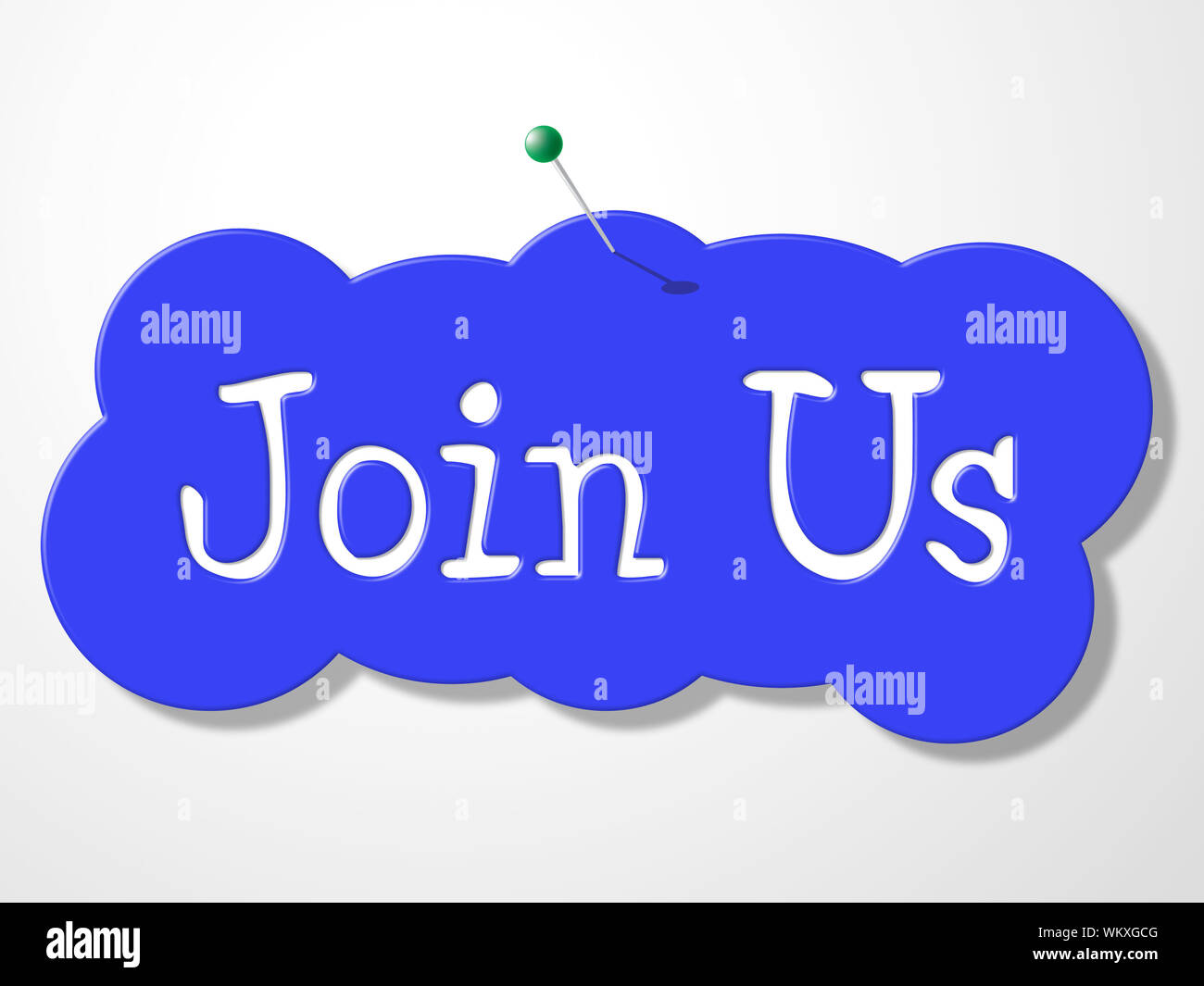 Join Us Indicating Sign Up And Apply Stock Photo - Alamy