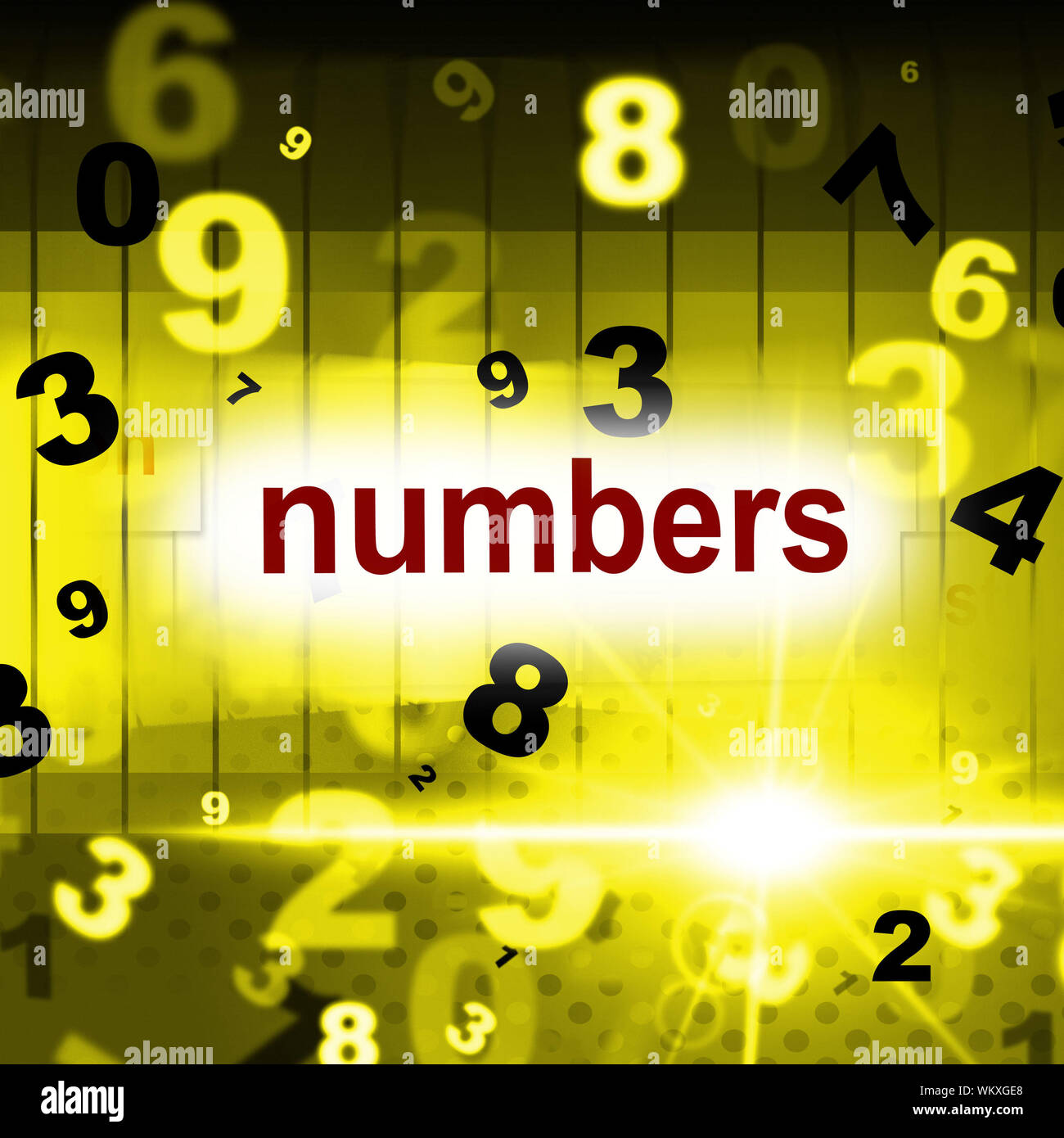Counting Numbers Indicating One Two Three And Numeral Learn Stock Photo ...
