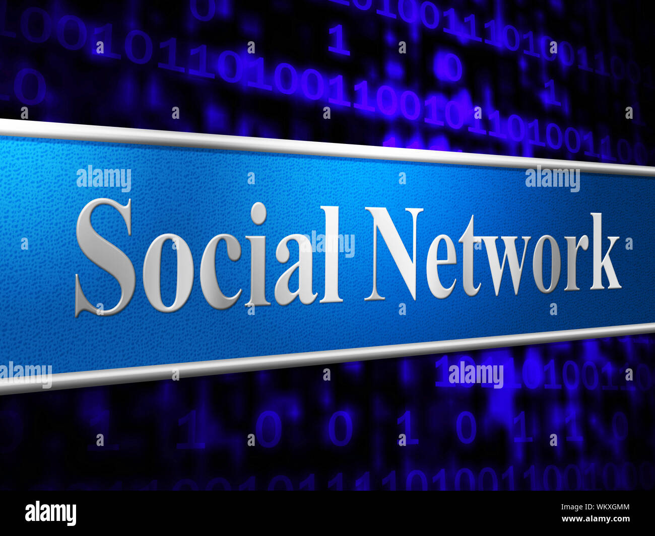 Social Network Showing Networking People And Friends Stock Photo - Alamy