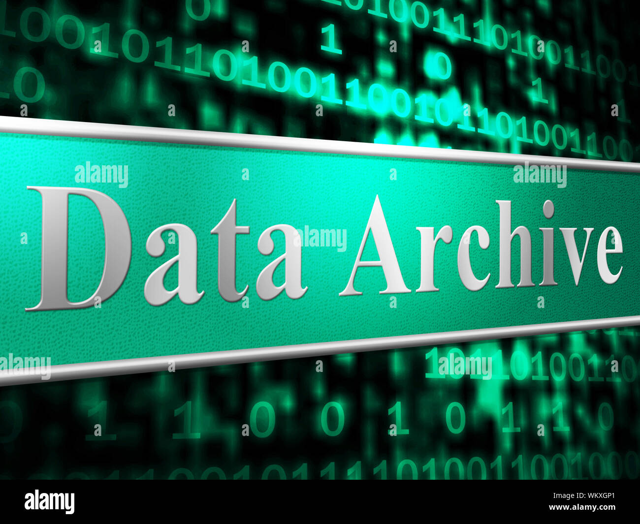 Data Archive Showing File Transfer And Computer Stock Photo - Alamy