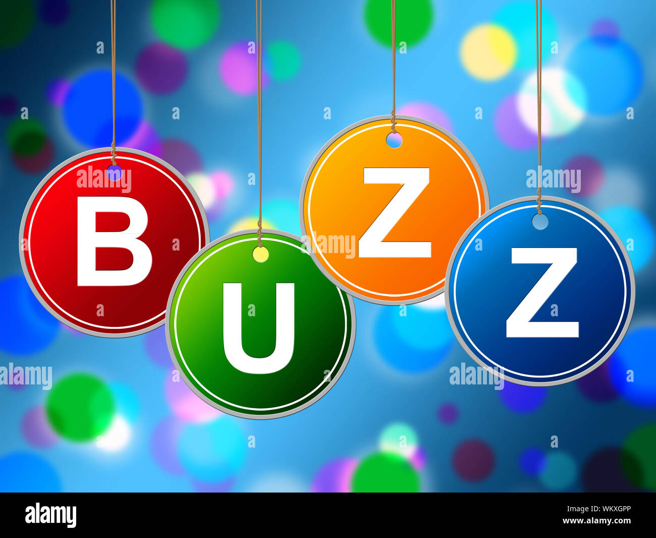 Buzz Internet Representing World Wide Web And Public Relations Stock ...