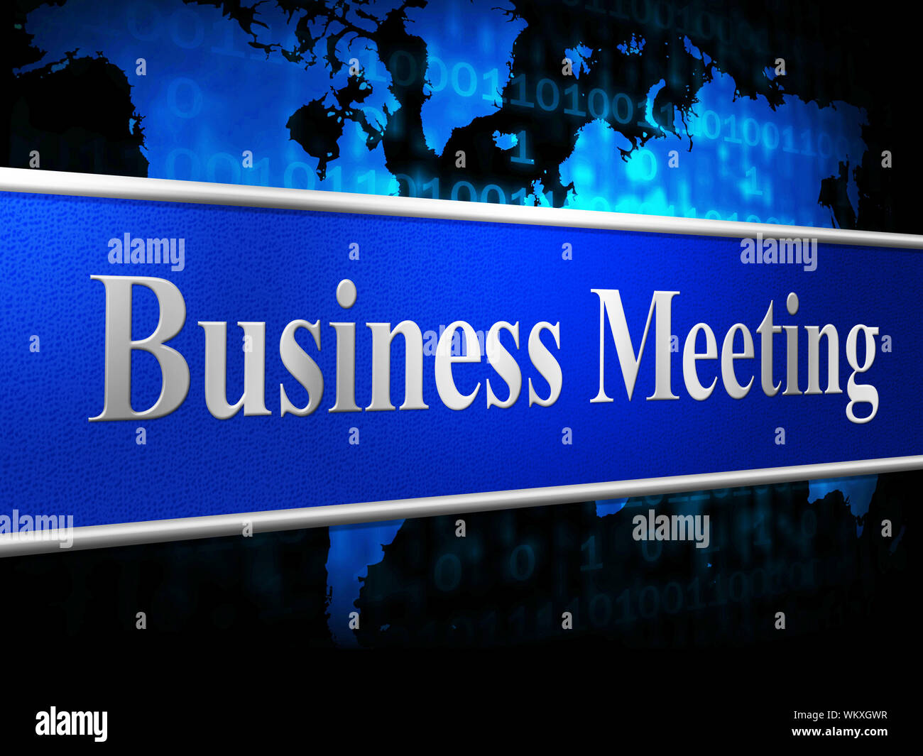 Business Meetings Representing Commercial Session And Agenda Stock ...