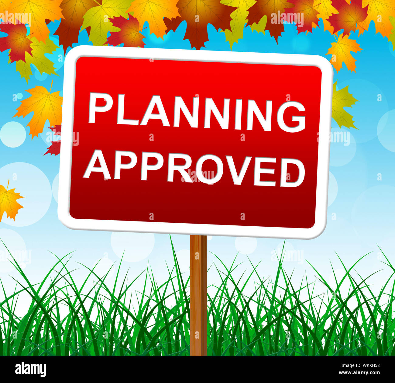 Approved Planning Representing Goal Mission And Objectives Stock Photo ...