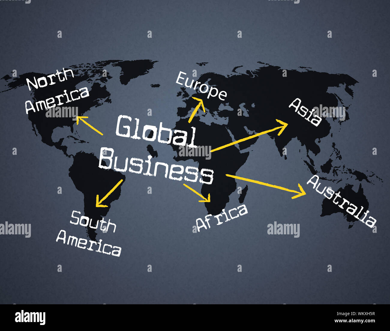 Global Business Indicating Commercial Globalization And Corporation ...