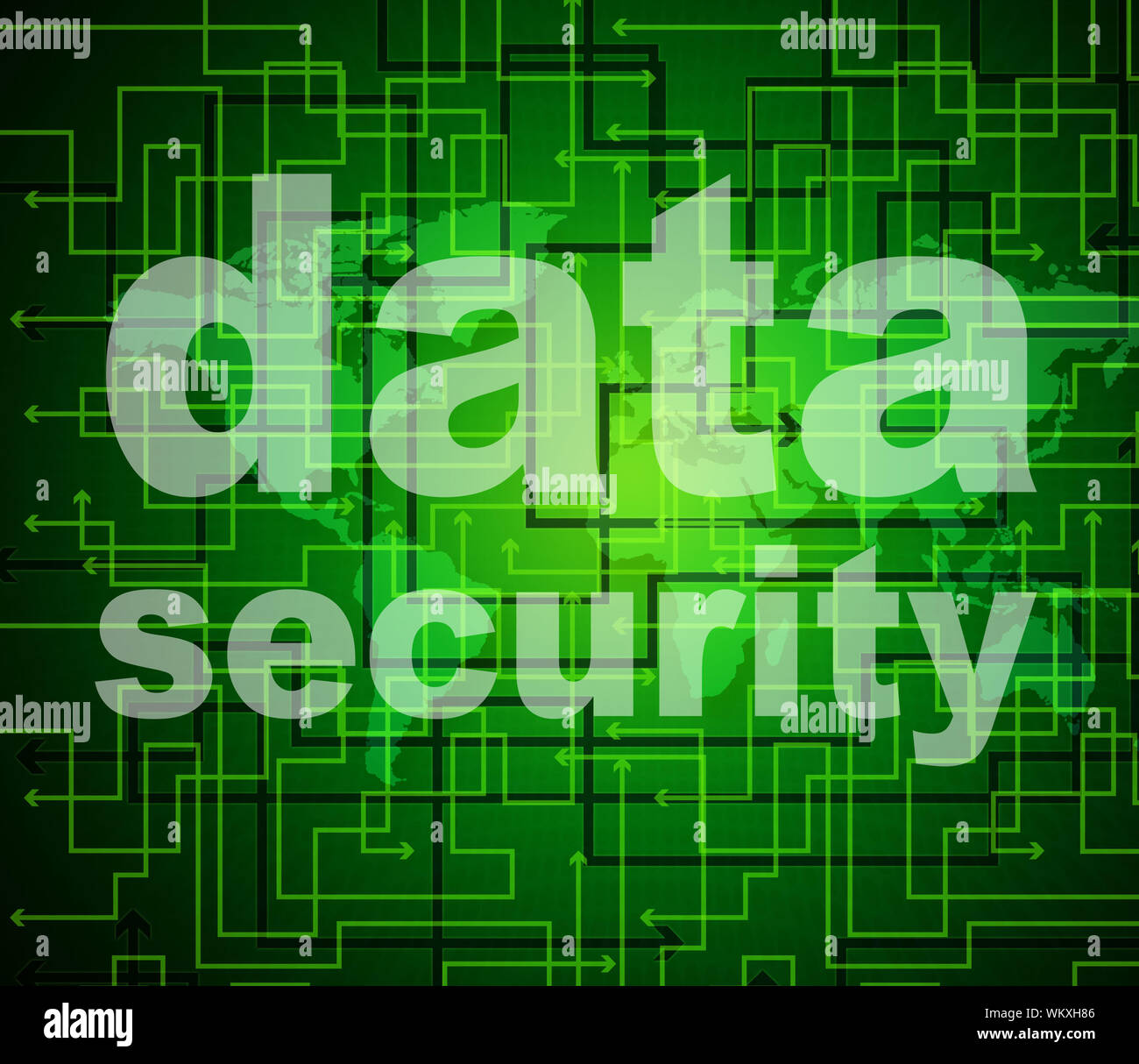 Security Data Indicating Protect Facts And Encryption Stock Photo - Alamy