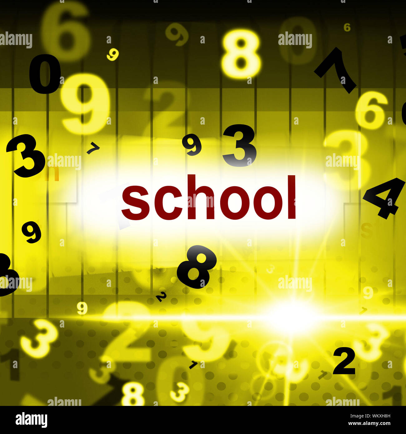 Education School Representing Study College And Educated Stock Photo ...