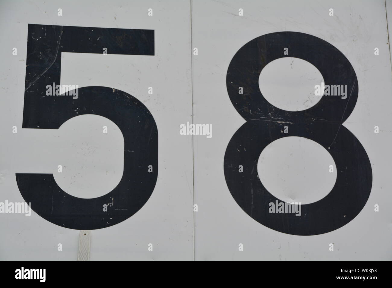Number 58 High Resolution Stock Photography and Images - Alamy