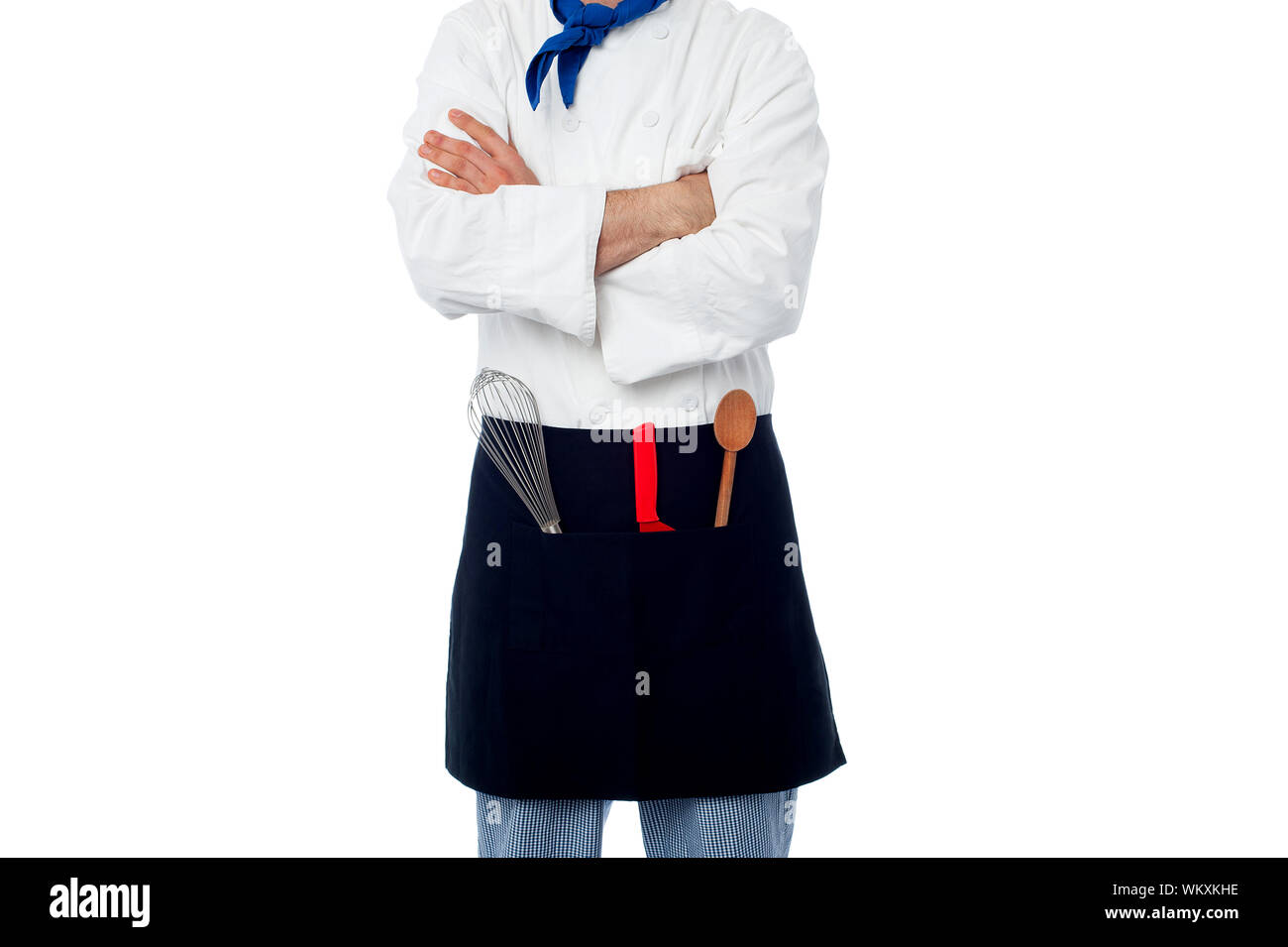 Chef hand folded hi-res stock photography and images - Alamy