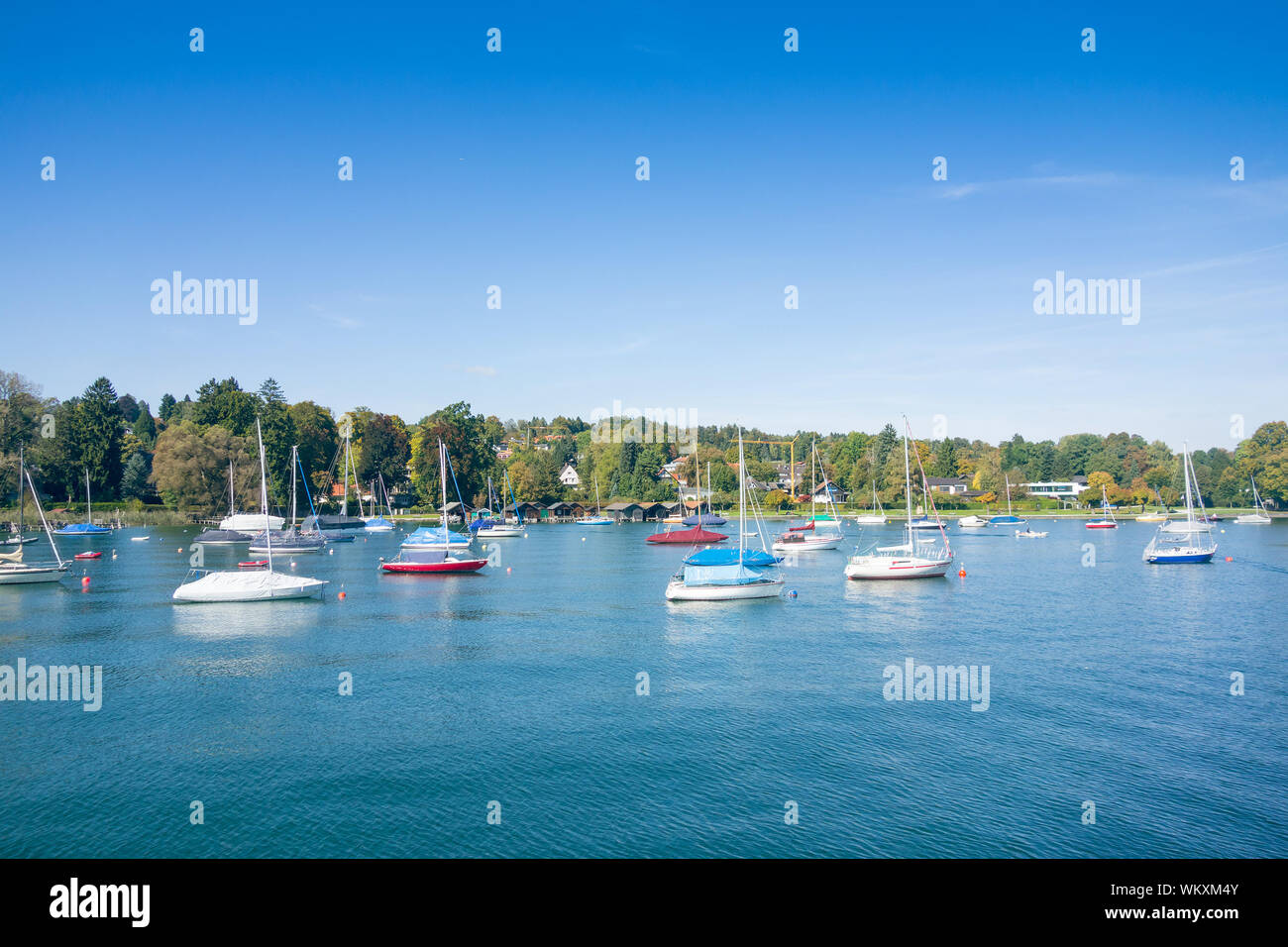 An image of the Starnberg Lake in Bavaria Germany - Tutzing Stock Photo ...