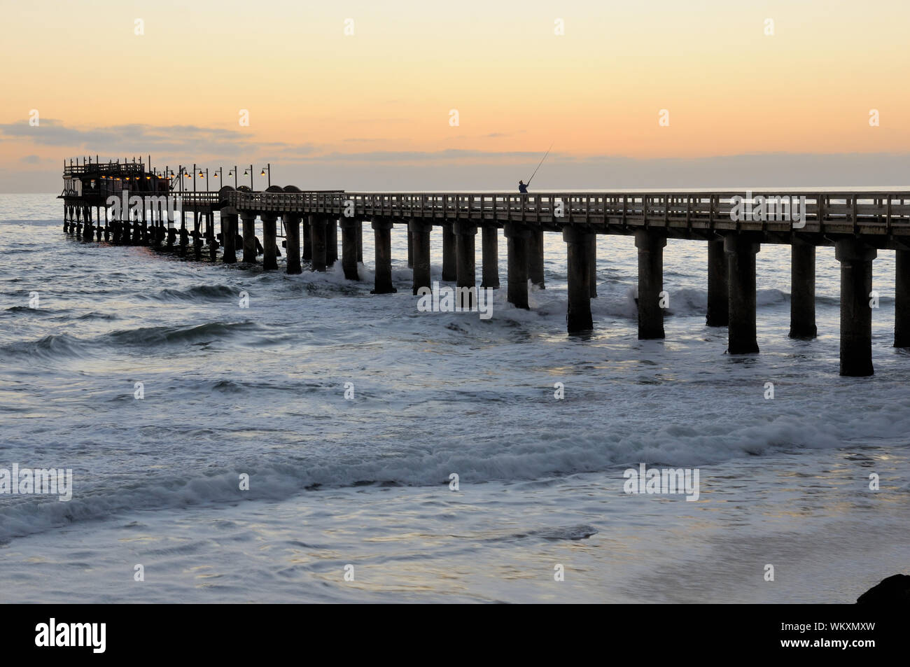Old historic German jetty in Swakopmund Namibia Stock Photo - Alamy