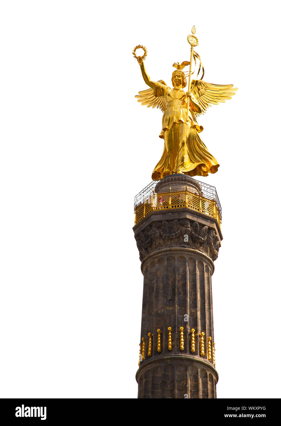 The Siegessaule is the Victory Column located on the Tiergarten at ...