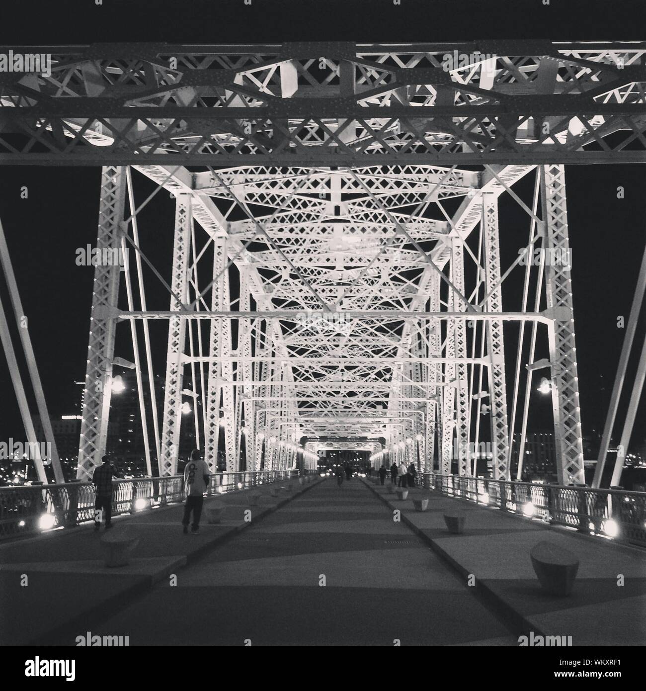 Pedestrian bridge street light hi-res stock photography and images - Alamy