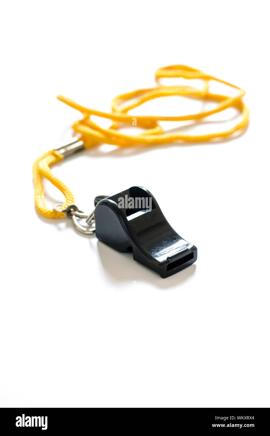 whistle on a white background Stock Photo - Alamy