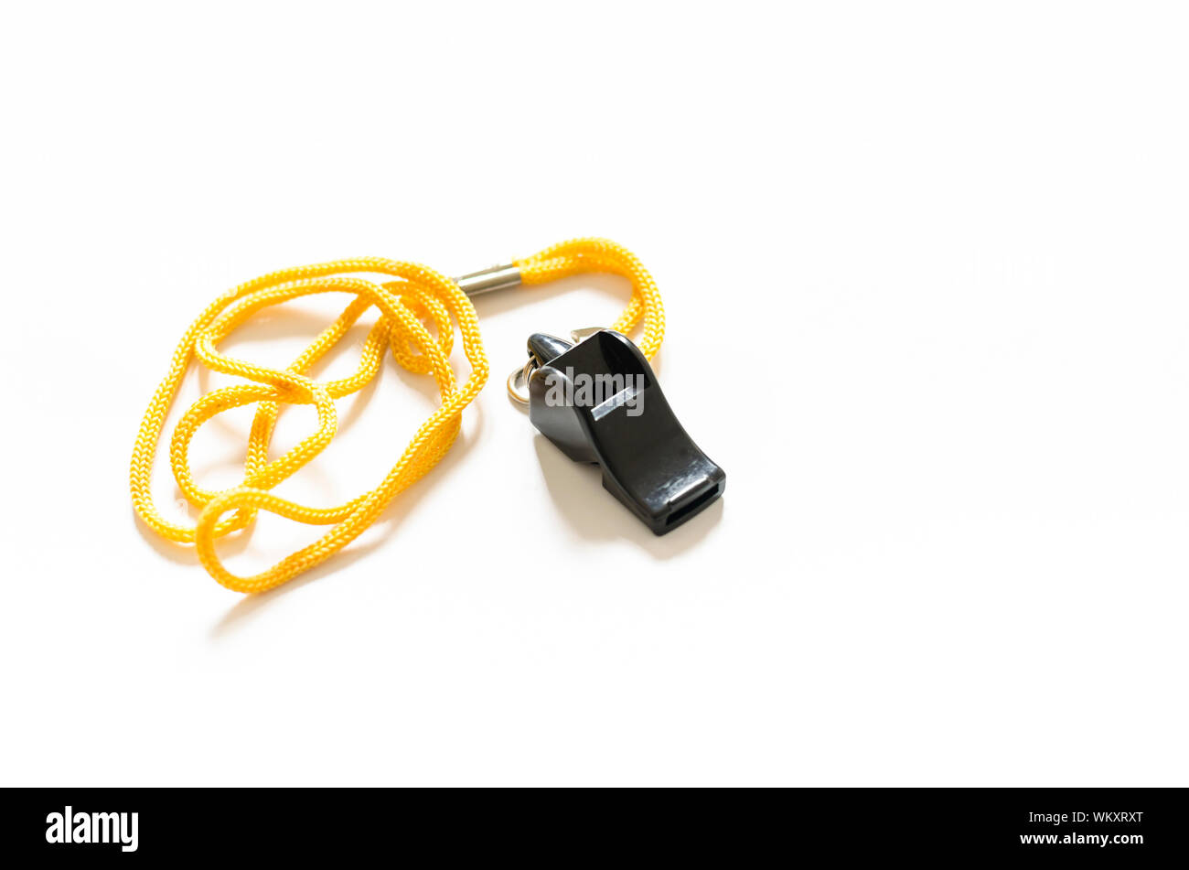whistle on a white background Stock Photo - Alamy