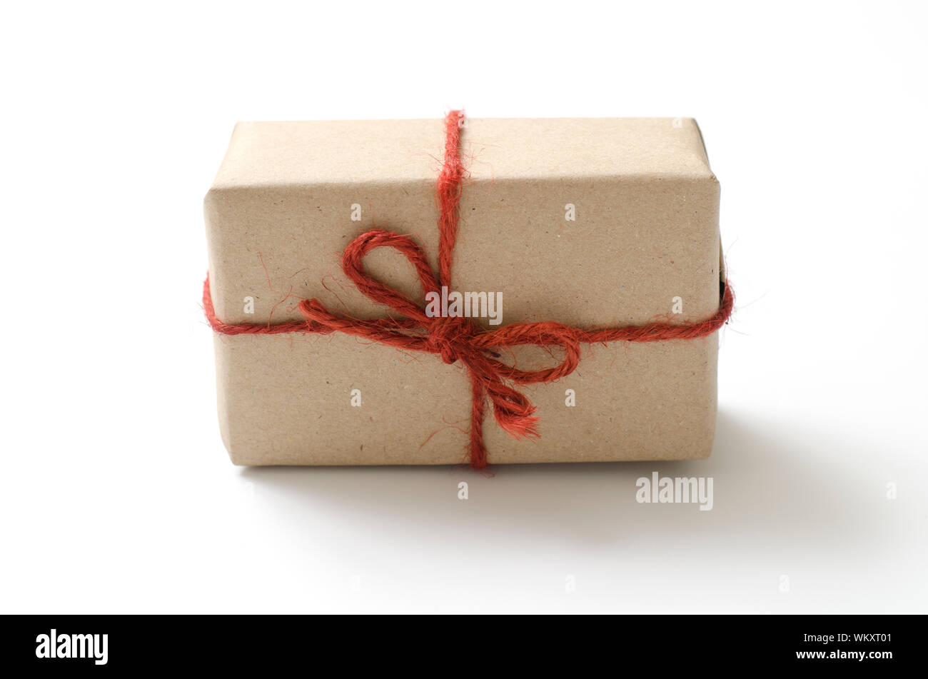 Gift box tied rope Cut Out Stock Images & Pictures - Alamy