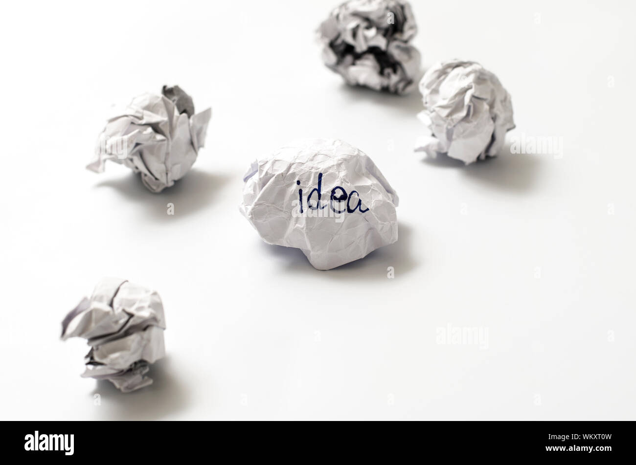 crumpled paper ball Stock Photo - Alamy