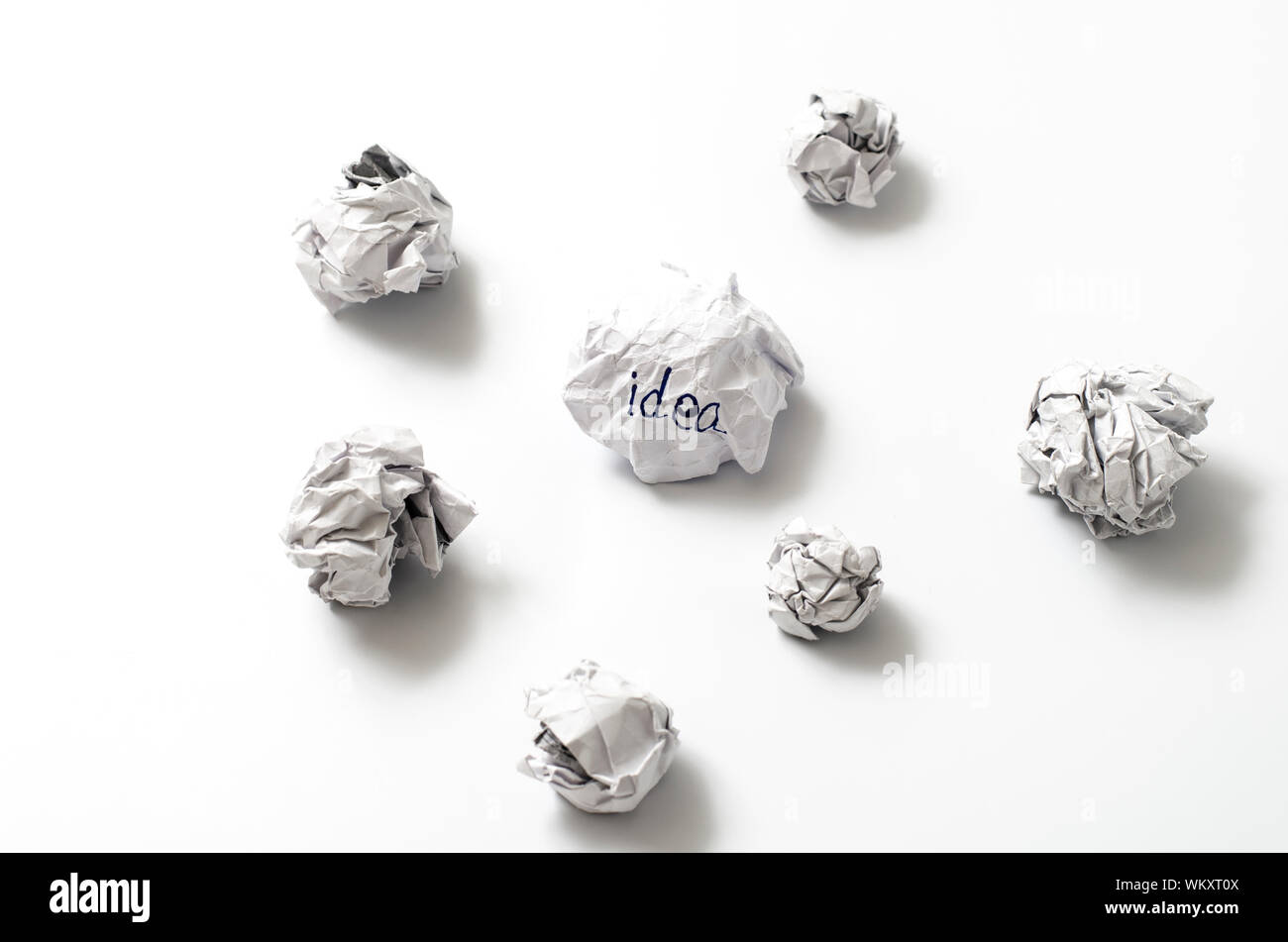 crumpled paper ball Stock Photo - Alamy