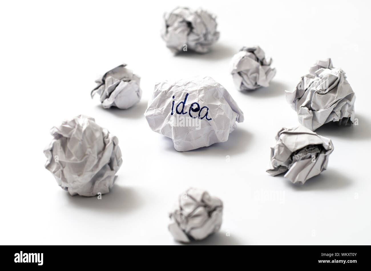 Screwed up paper ball hi-res stock photography and images - Alamy