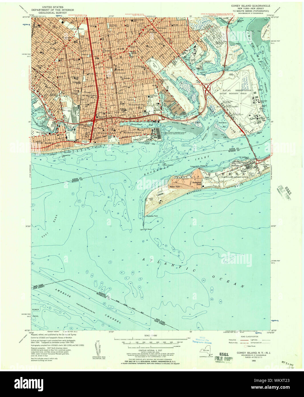 Map of coney island hi-res stock photography and images - Alamy