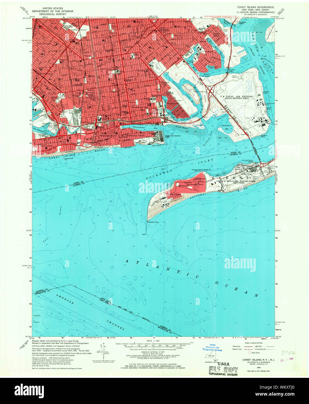 Map of coney island hi-res stock photography and images - Alamy