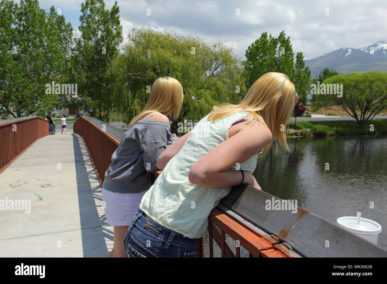 Leaning Over Railing High Resolution Stock Photography and Images - Alamy