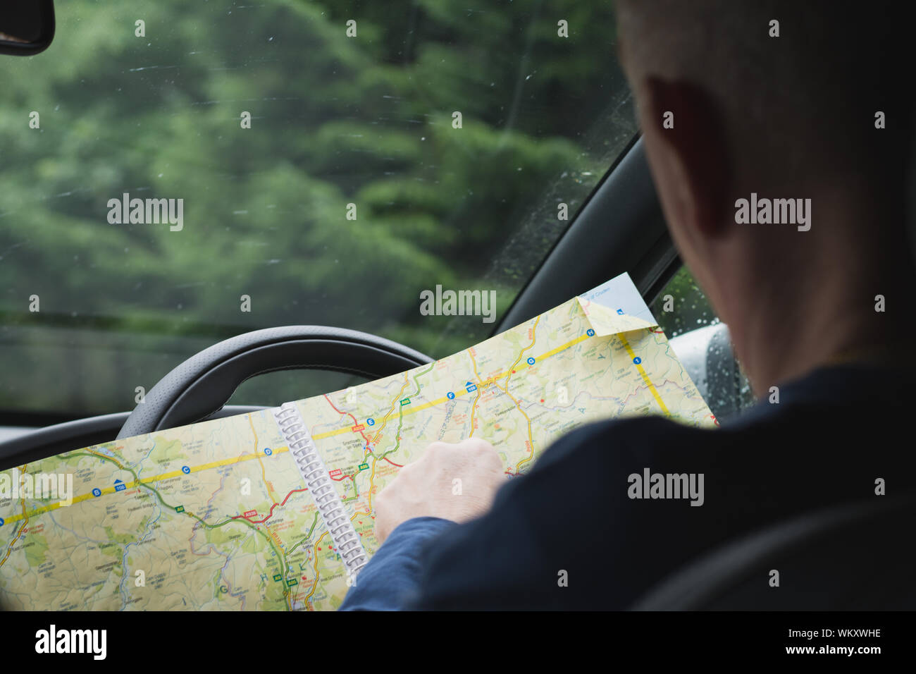 Map of car hi-res stock photography and images - Alamy