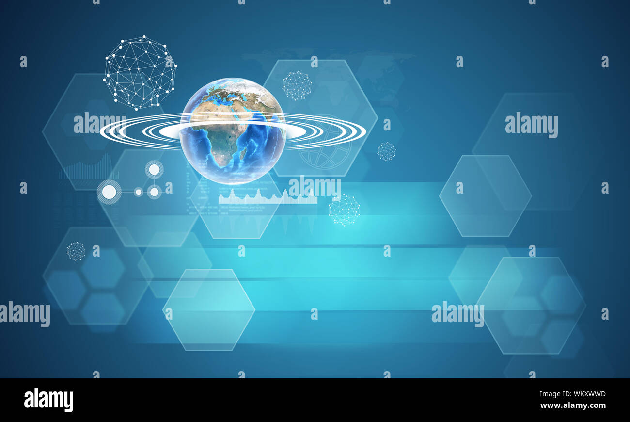 Wire frame earth map hi-res stock photography and images - Alamy