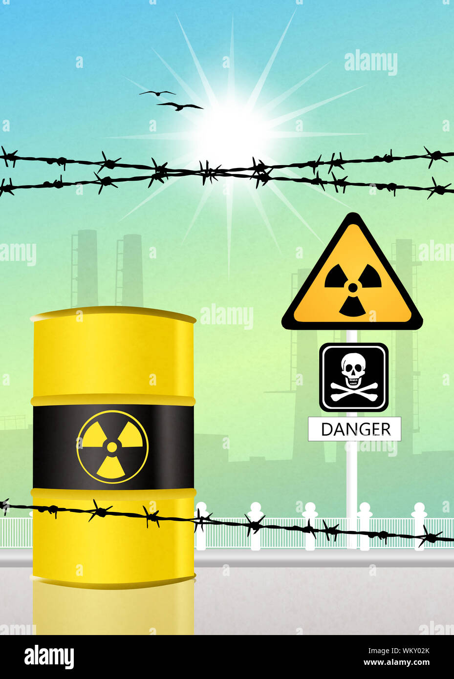 Radiation hazard risk Stock Photo - Alamy
