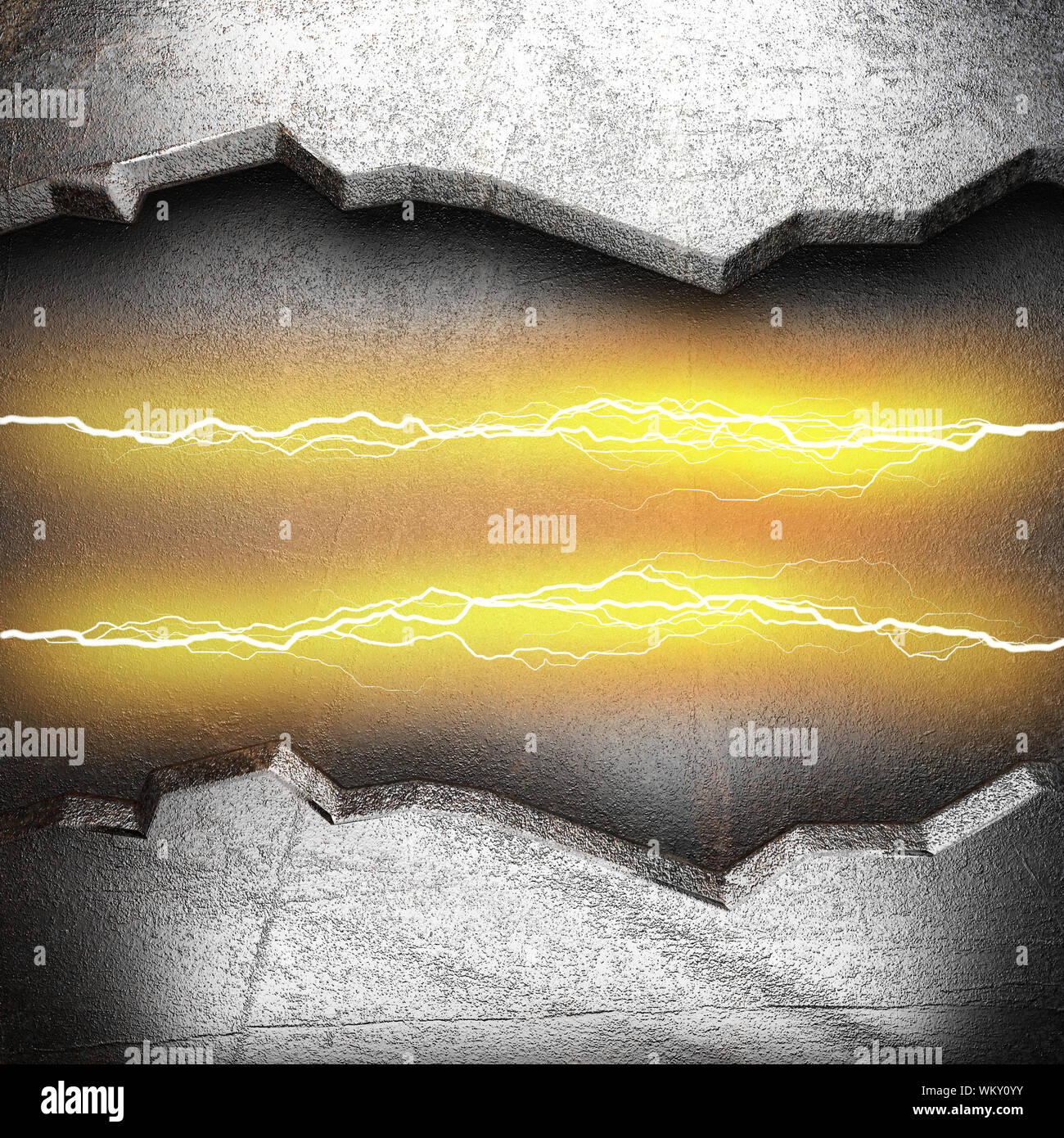 metal background with electric lightning Stock Photo - Alamy