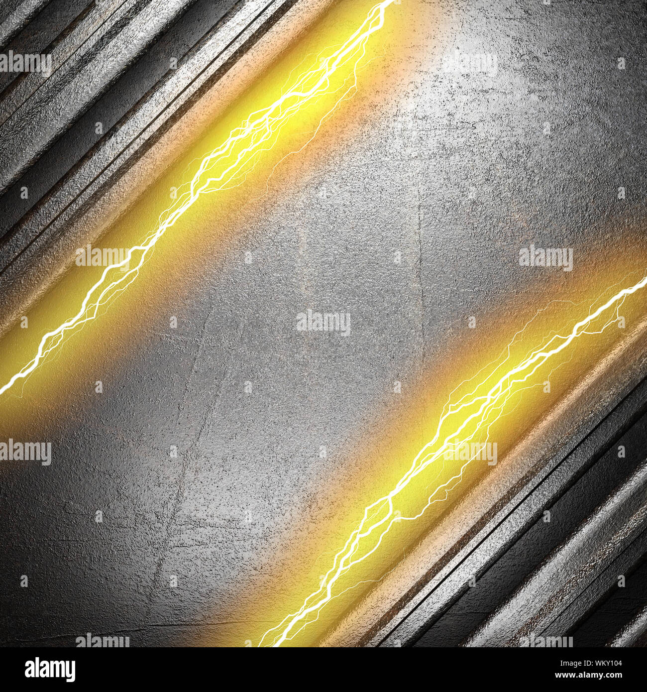 metal background with electric lightning Stock Photo - Alamy