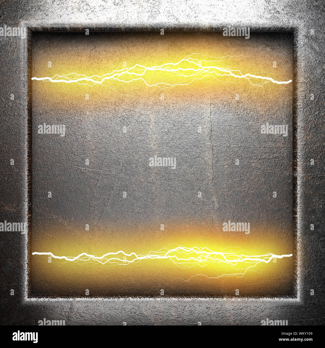 metal background with electric lightning Stock Photo - Alamy