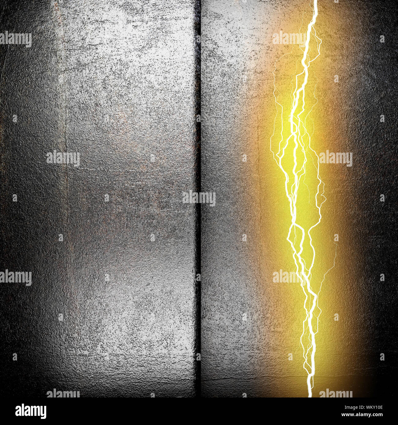 metal background with electric lightning Stock Photo - Alamy