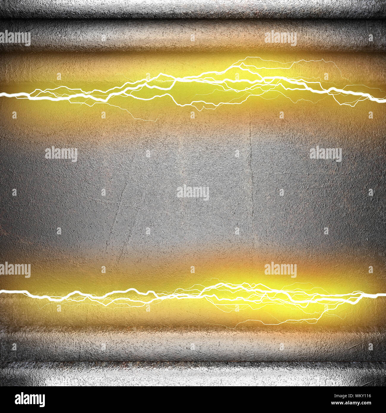 metal background with electric lightning Stock Photo - Alamy