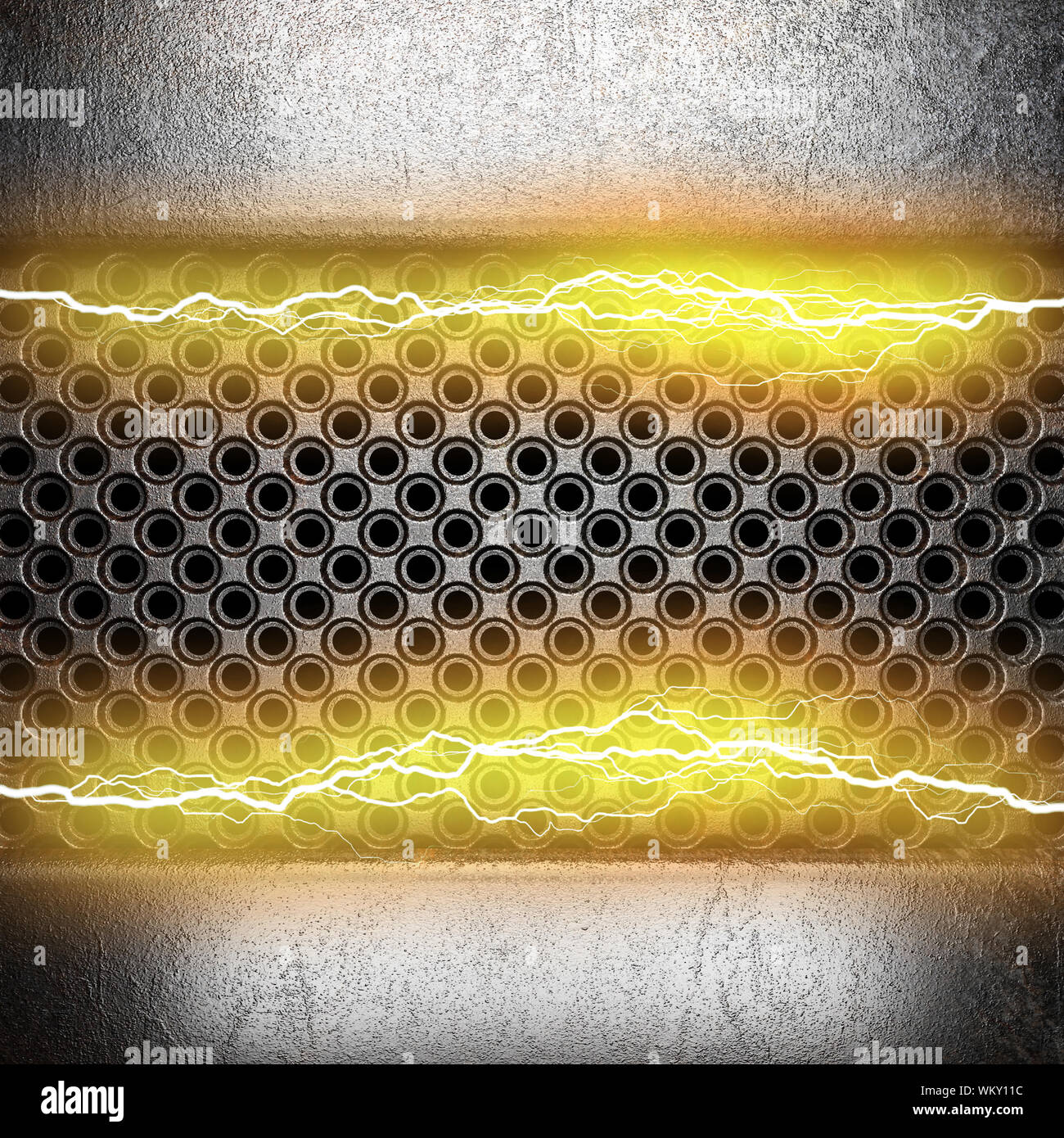 metal background with electric lightning Stock Photo - Alamy