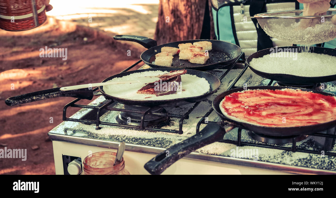 Messy stove hi-res stock photography and images - Alamy