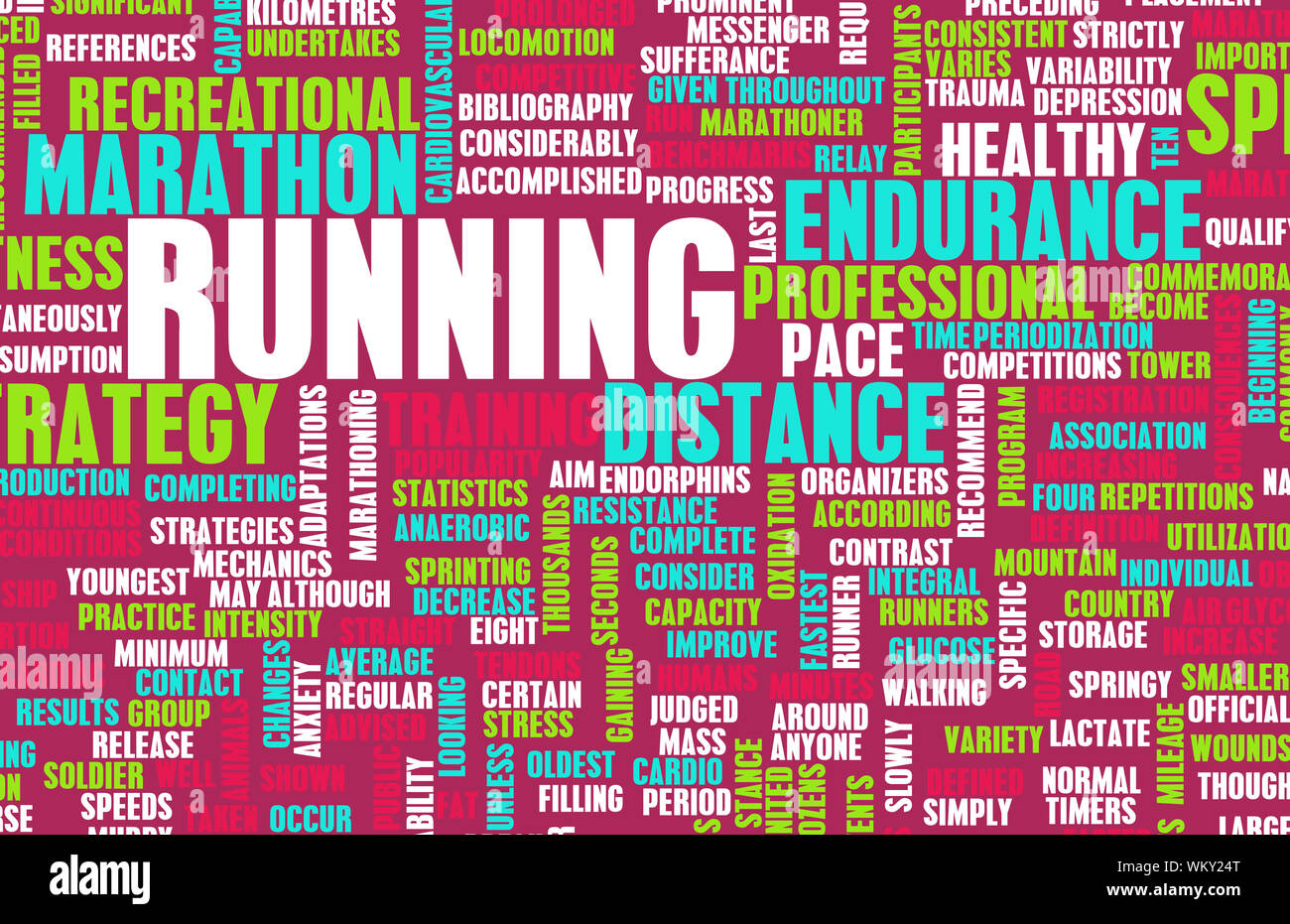 Running as a Endurance Fitness Hobby Sport Stock Photo - Alamy