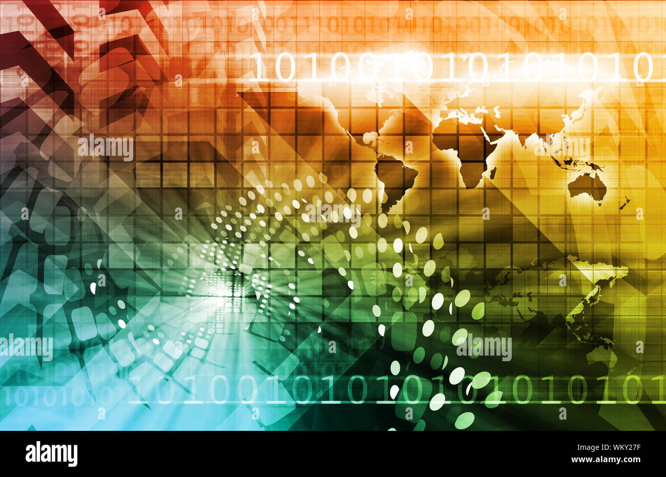 Technology Visual Concept of a Corporate Business Stock Photo - Alamy