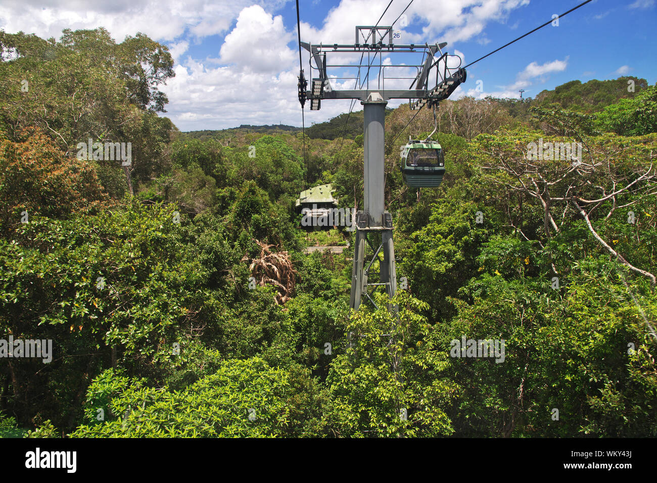 Kuranda / Australia - 05 Jan 2019: The cable car in Kuranda, Cairns ...