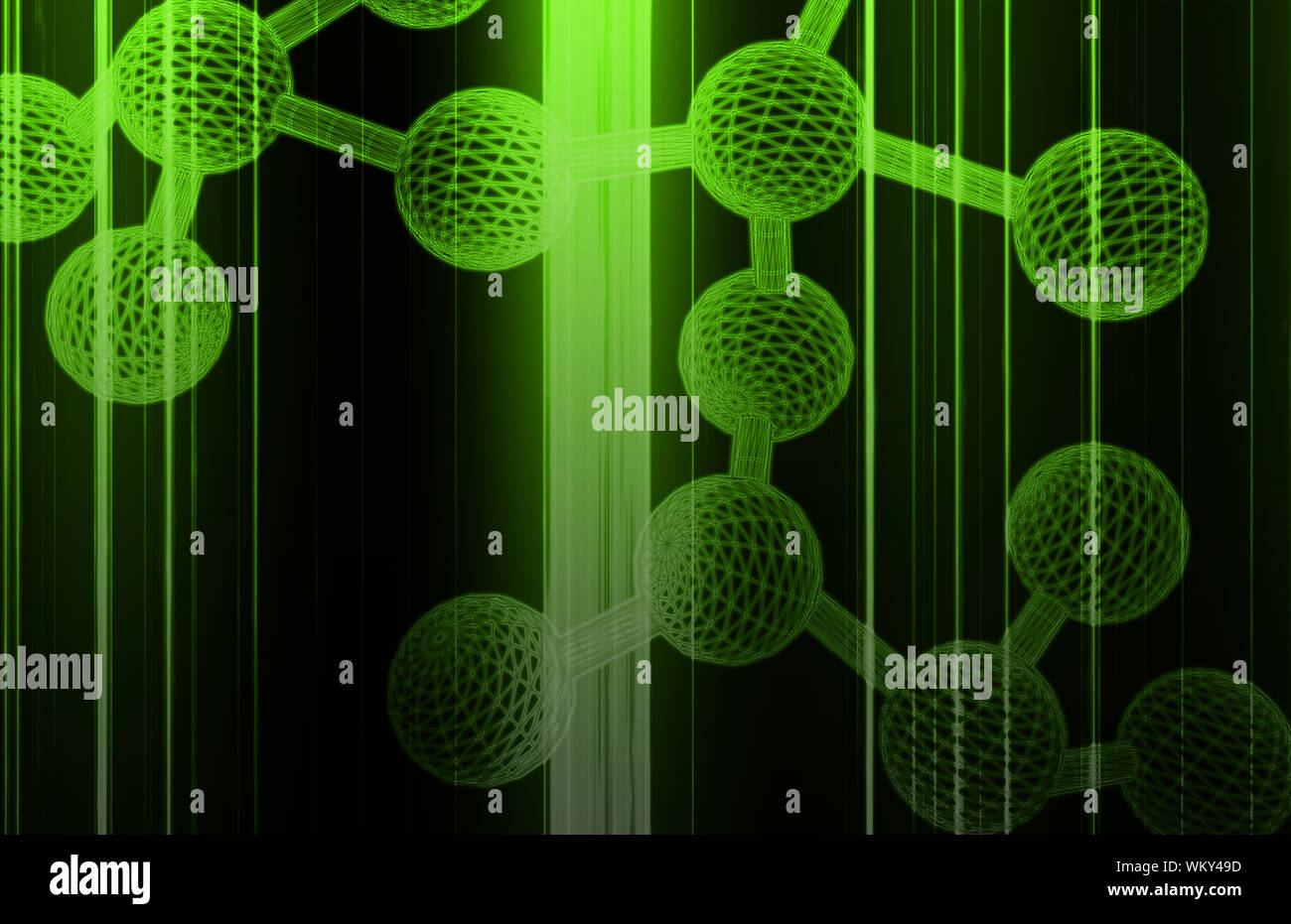 Science Background with a Atom Cell Structure Stock Photo - Alamy