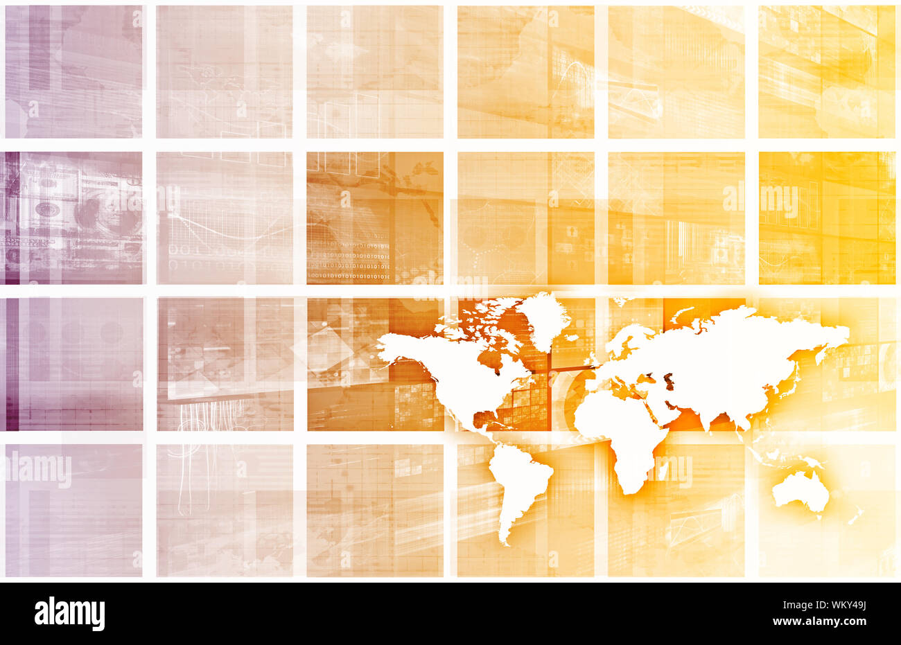 Digital economy concept futuristic Cut Out Stock Images & Pictures - Alamy