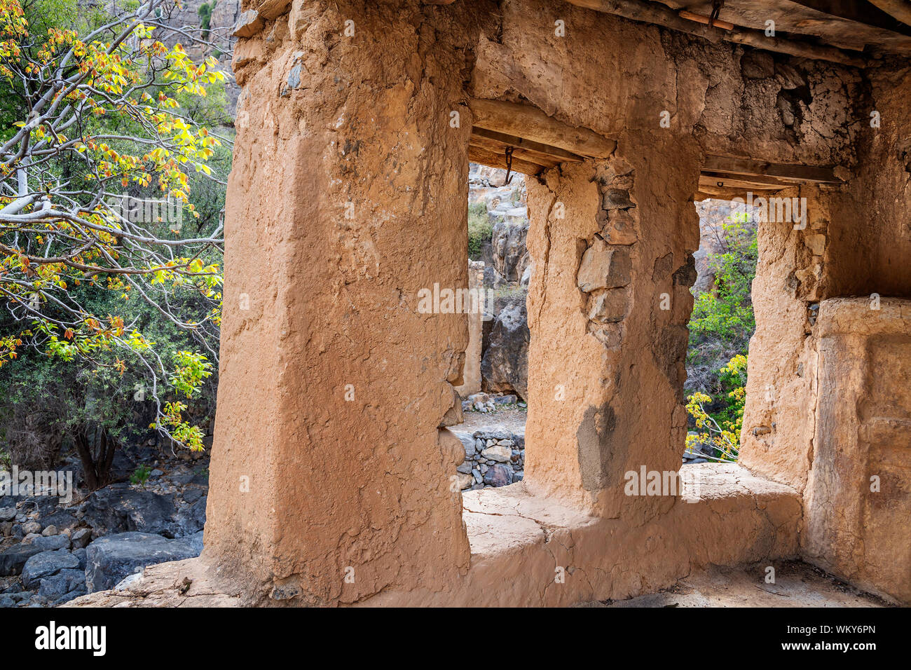 Image of ruins Wadi Bani Habib in Oman Stock Photo - Alamy
