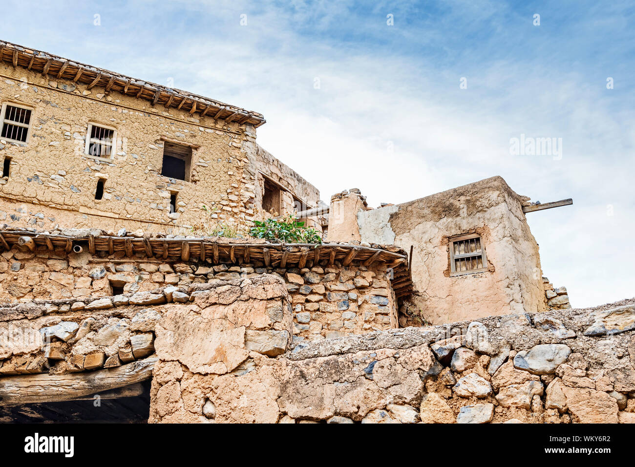 Image of ruins Wadi Bani Habib in Oman Stock Photo - Alamy