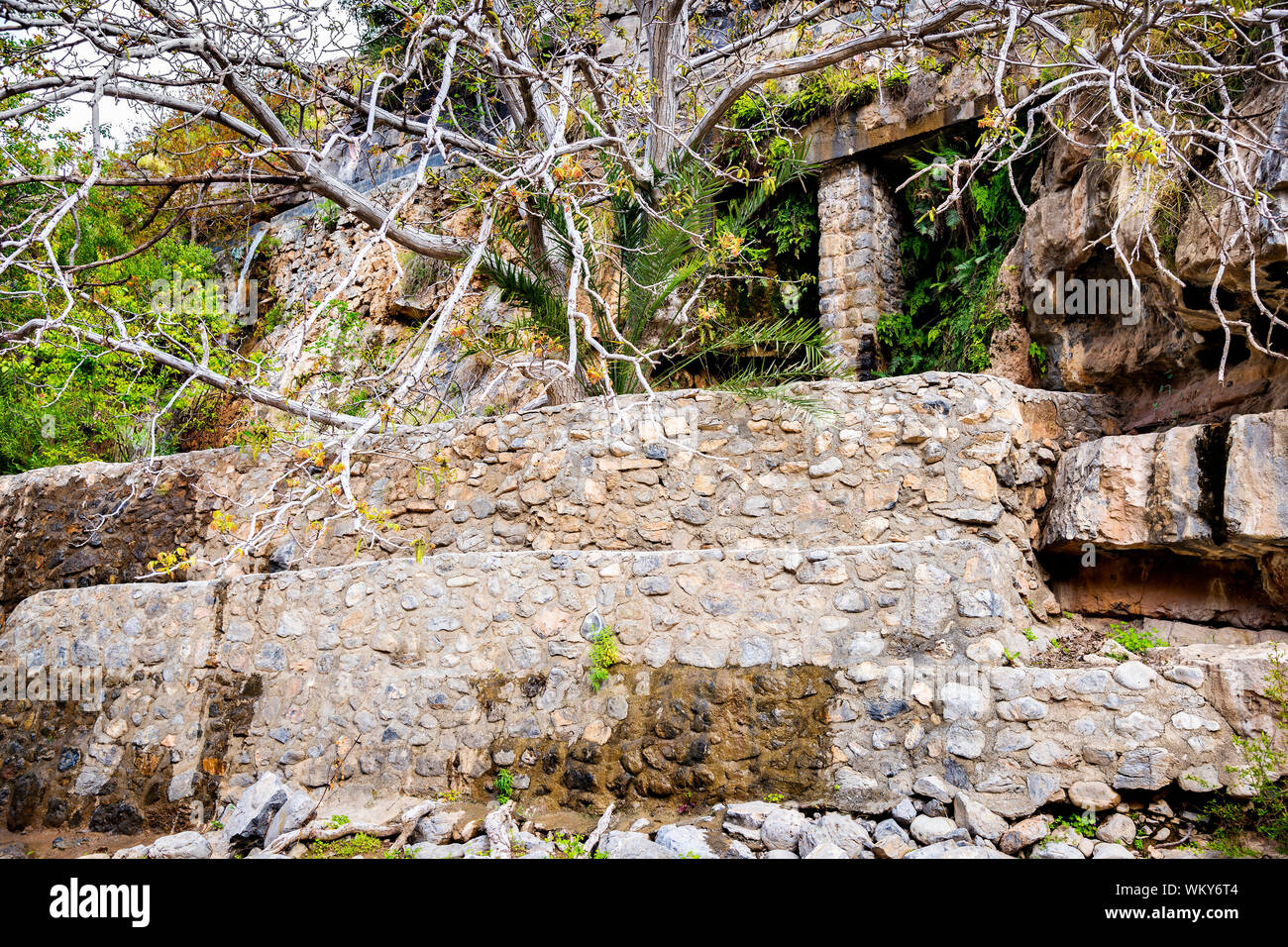 Image of a wall in Wadi Bani Habib in Oman Stock Photo - Alamy