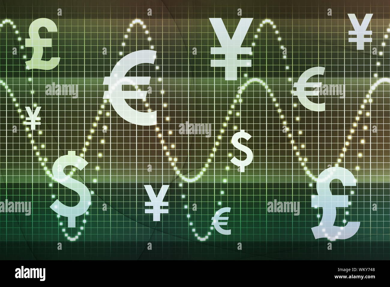 Futuristic World Currencies Business Abstract Background Wallpaper ...