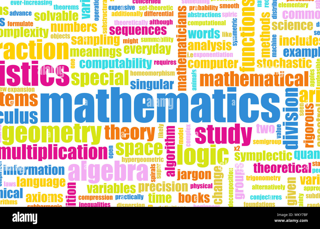 Mathematics Studies as a Abstract Math Background Stock Photo - Alamy