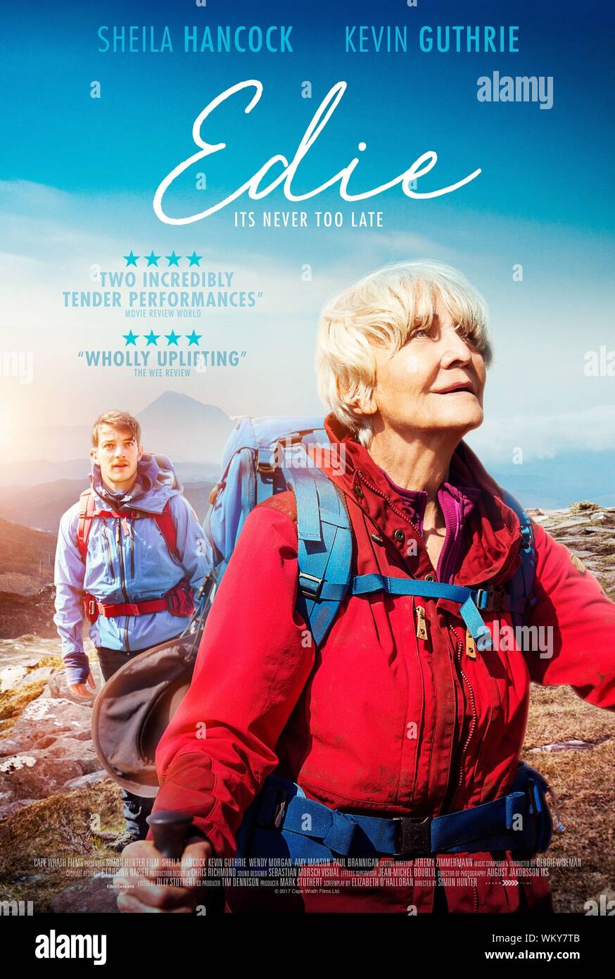 EDIE, British poster, from left: Kevin Guthrie, Sheila Hancock, 2017 ...